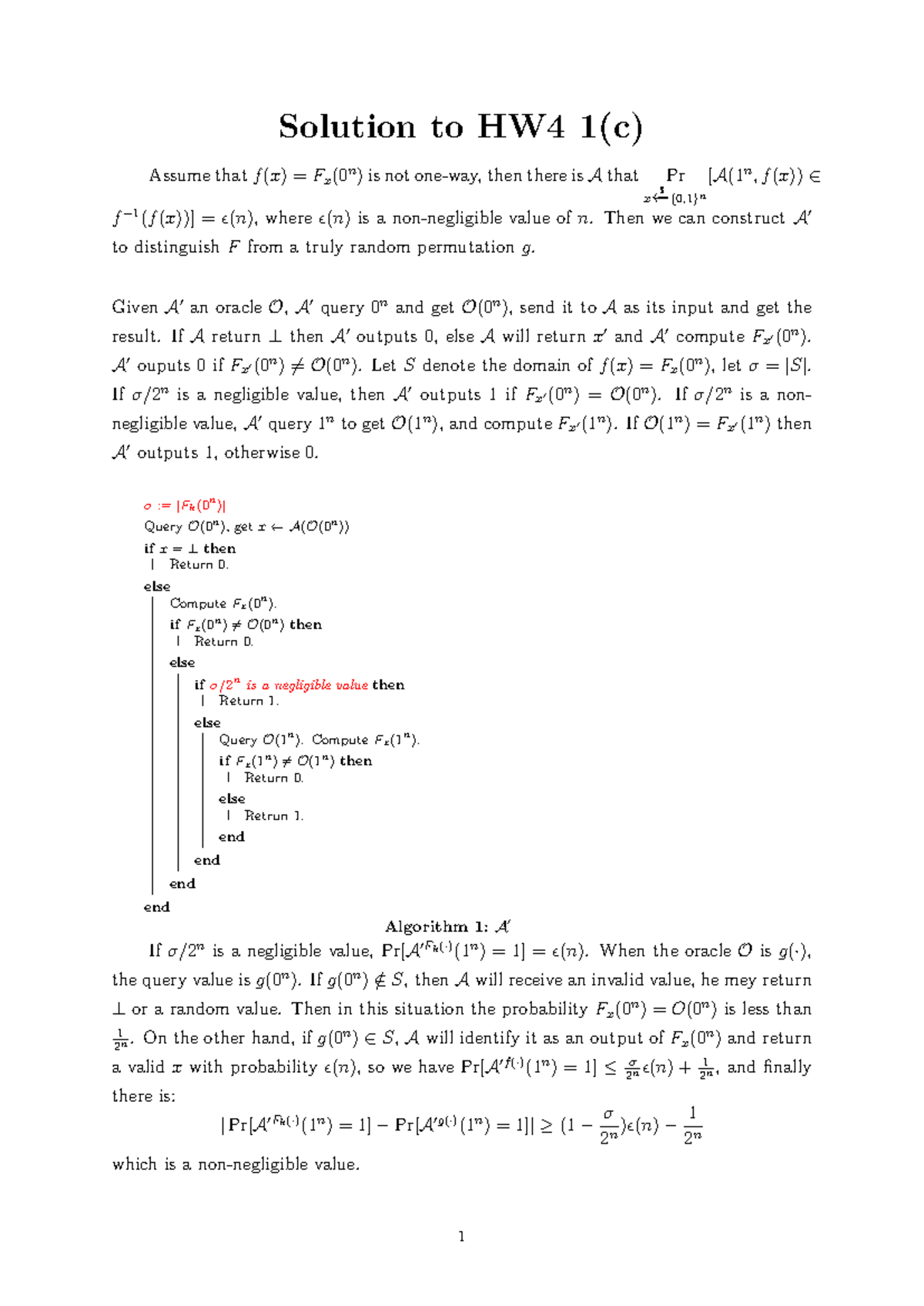 Solution to HW4 1(c) - 第4次作业 Analysis and Discussion - Studocu