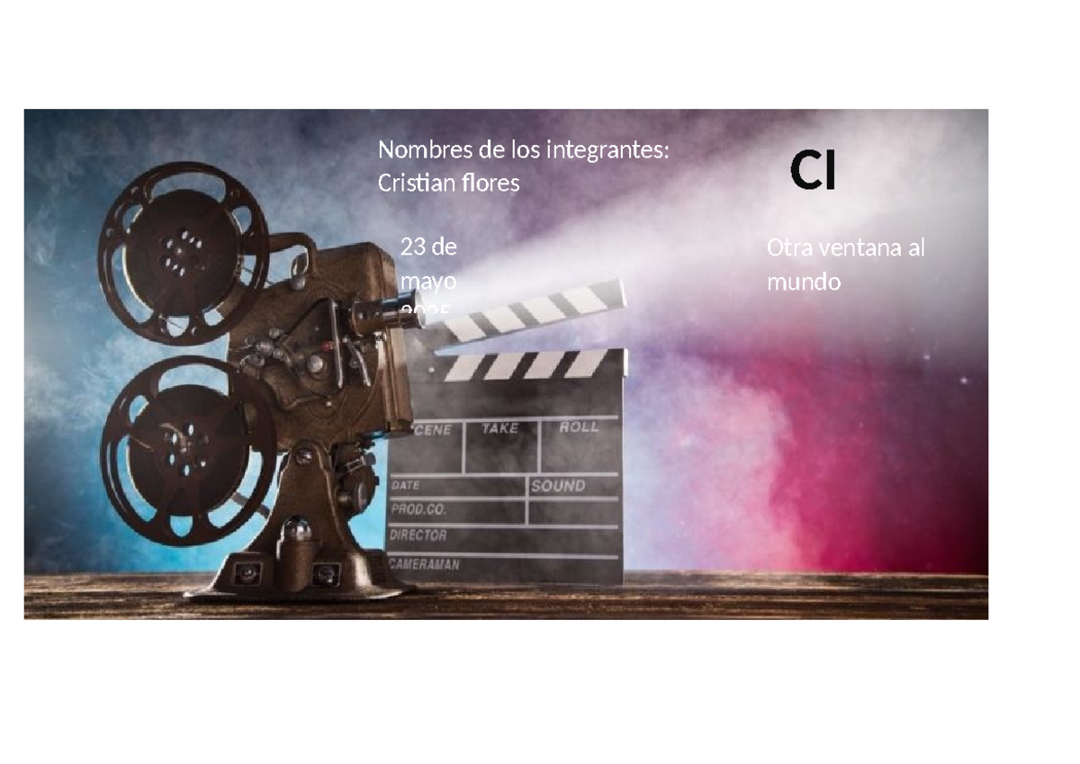 Práctica Calificada: El Arte y Evolución del Cine - Studocu