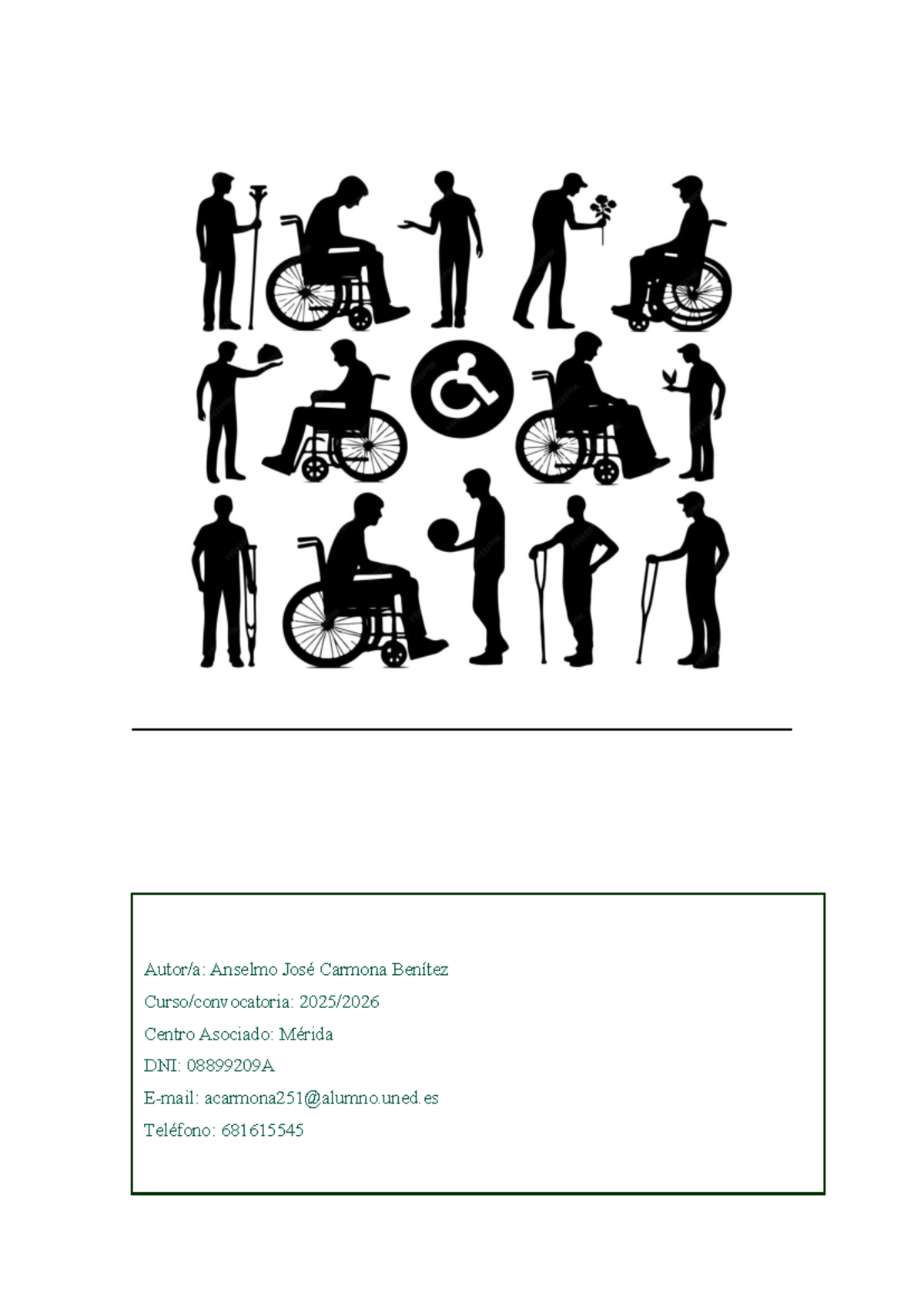 DISCAPACIDAD Y CONTEXTOS DE INTERVENCIÓN: GRADO EN EDUCACIÓN SOCIAL ...