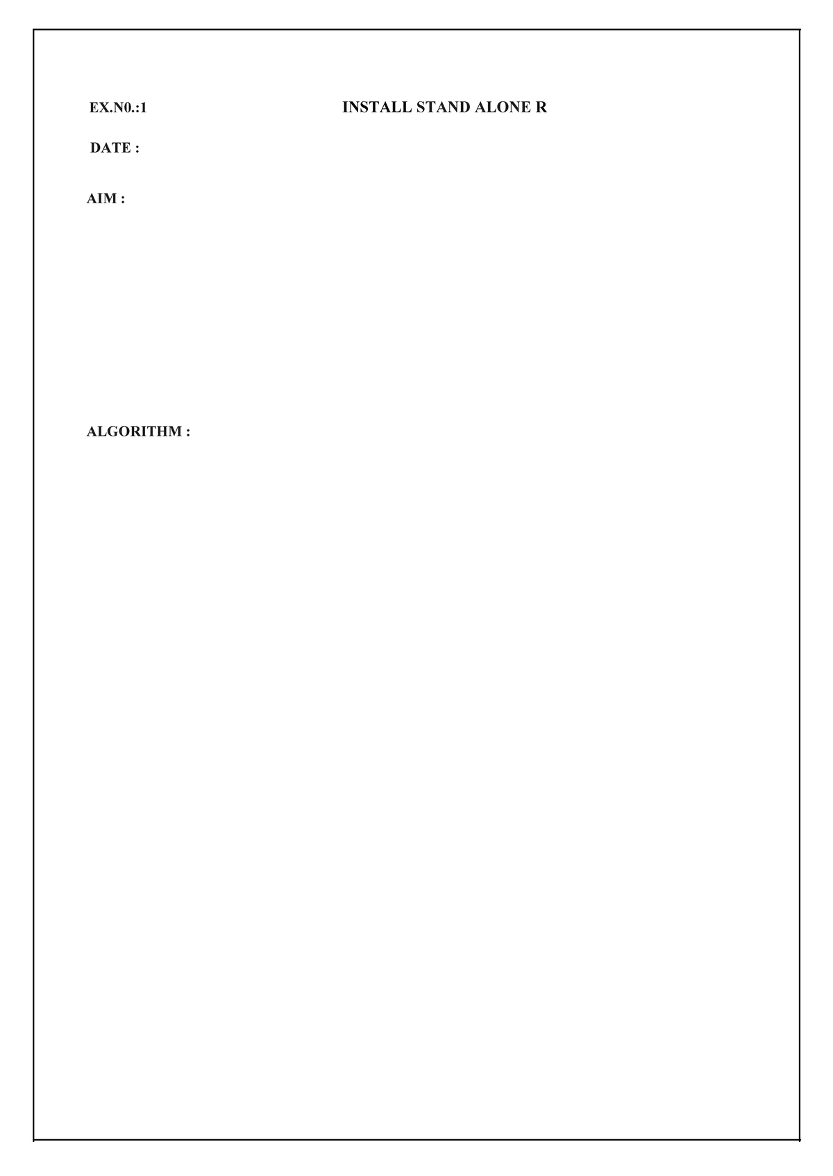 AD3301 DEV Lab Manual - Data Exploration & Visualization with R - Studocu