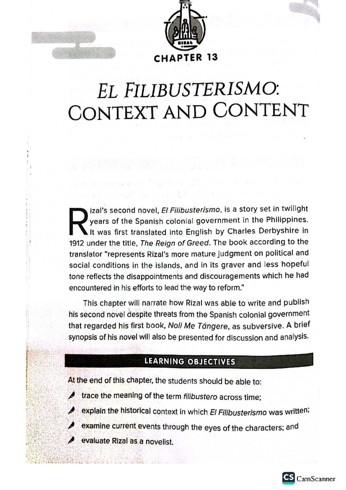 Chapter 13-14: El Filibusterismo Analysis and Relevance in PH History ...