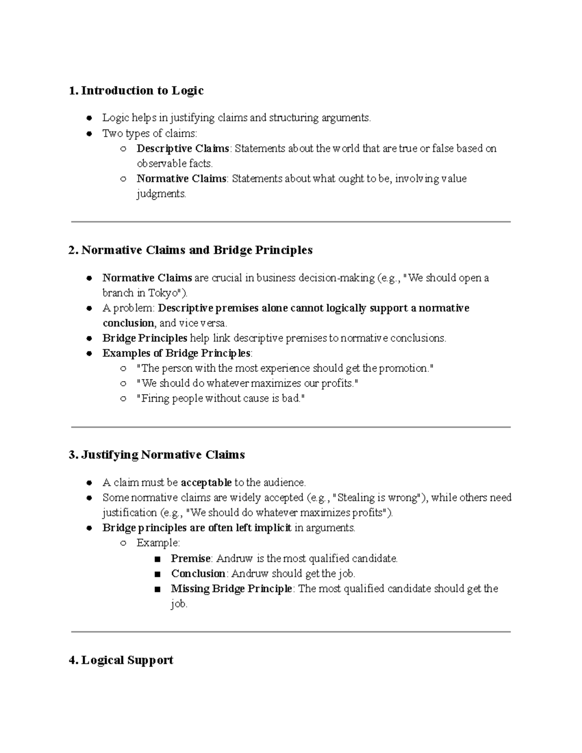 Logic 101: Lecture Notes on Claims, Arguments, and Justifications - Studocu