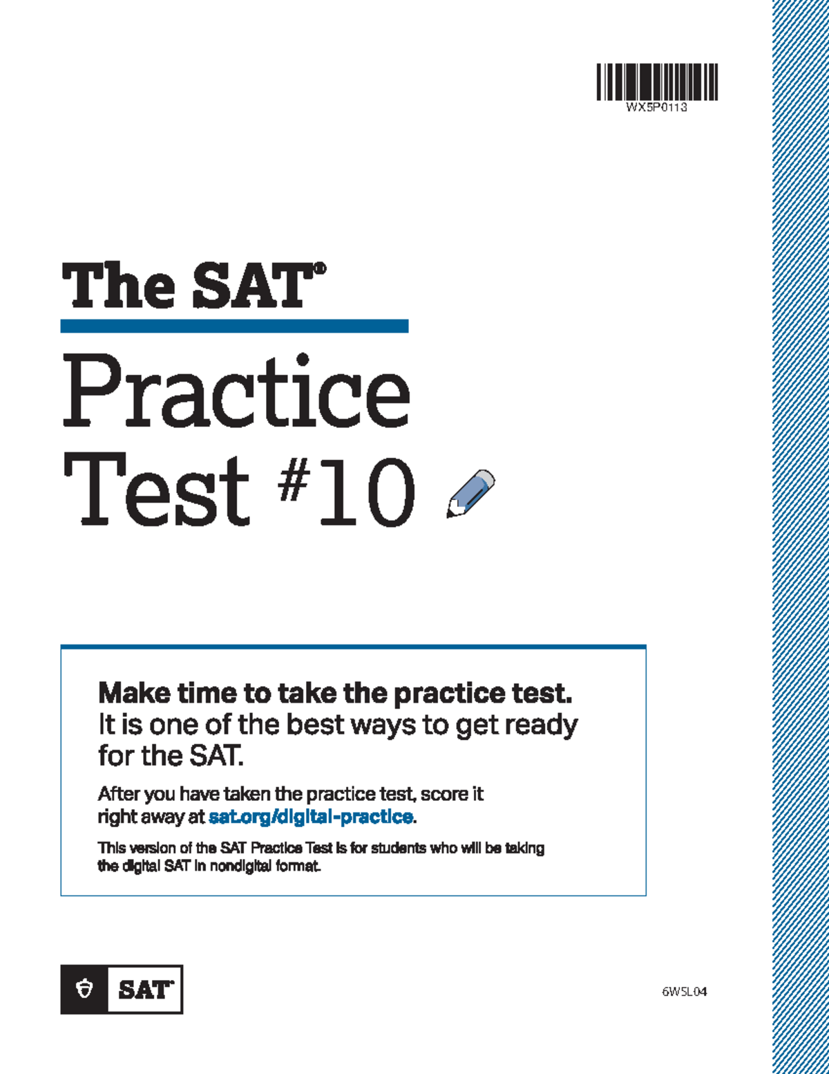 SAT Practice Test 10 (Digital Format) - Complete Prep Guide - Studocu