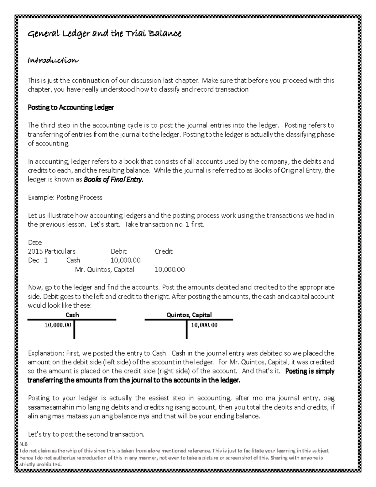 Elem-Acc-M5: Understanding General Ledger & Trial Balance Concepts ...