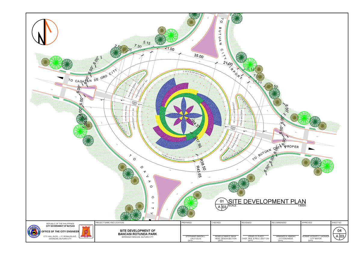 Site Development Plan for Bancasi Rotunda Park - Butuan City - Studocu