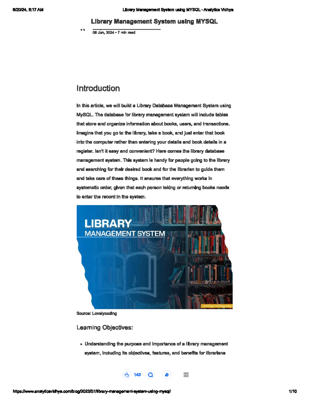 Building a Library Management System with MySQL: A Comprehensive Guide - Studocu