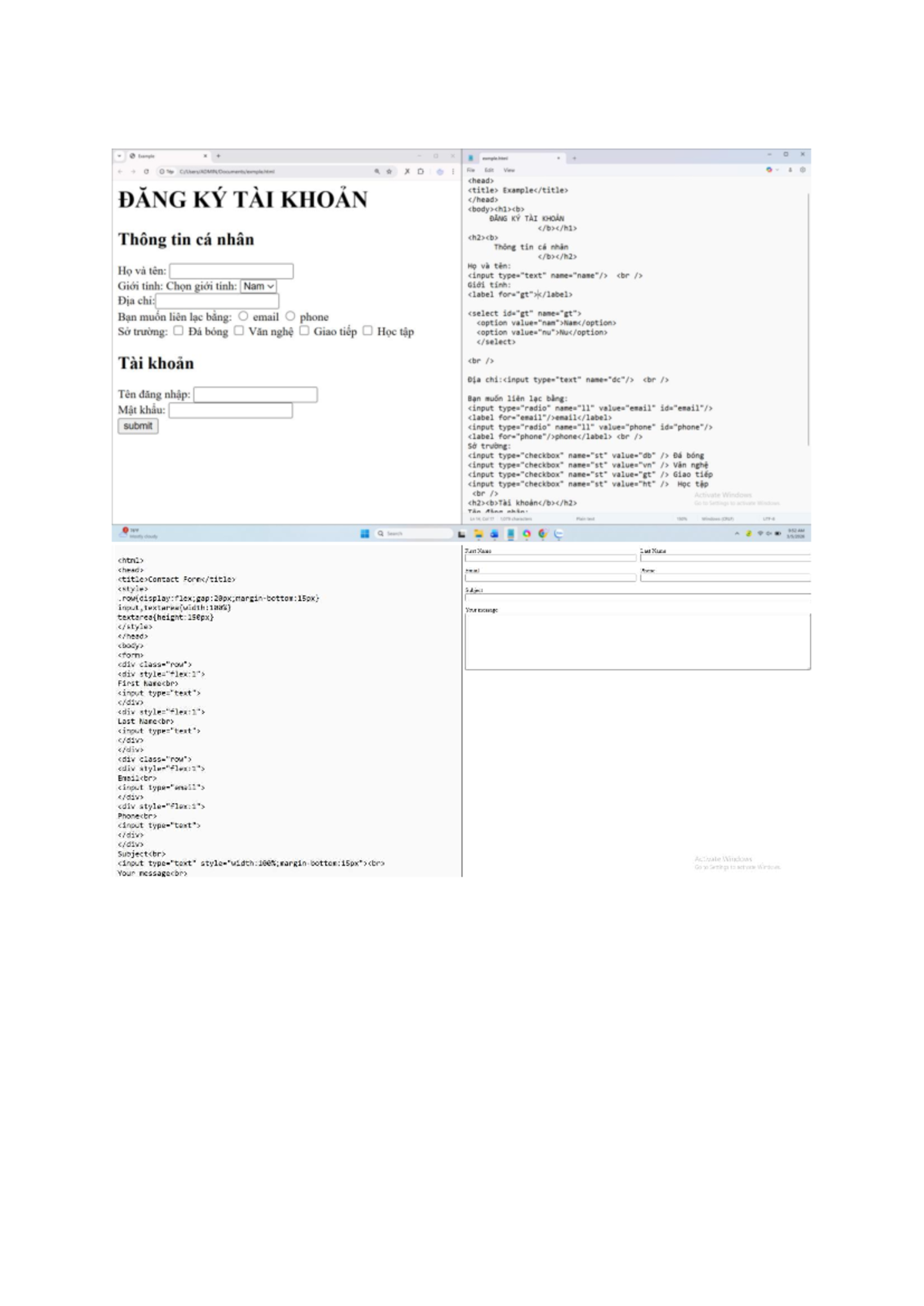 Document 3 - Example of Account Registration Form - Studocu