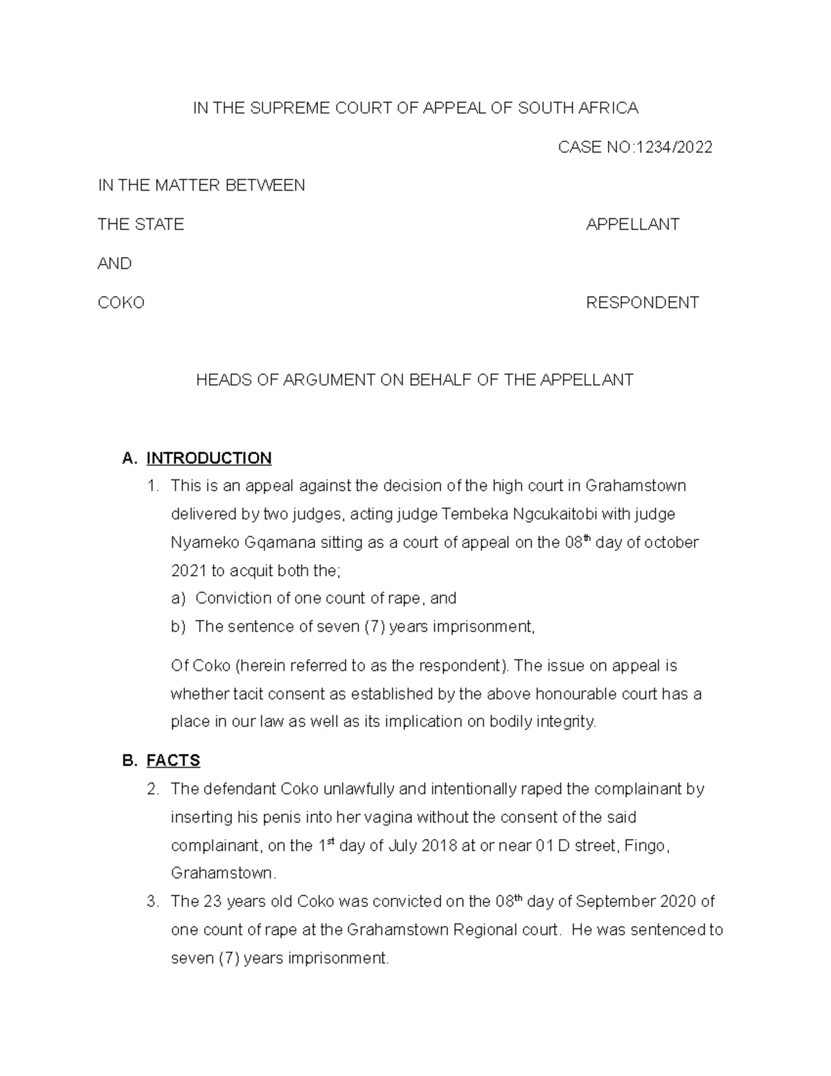 Condonation Application Form and Affidavit Template - Studocu