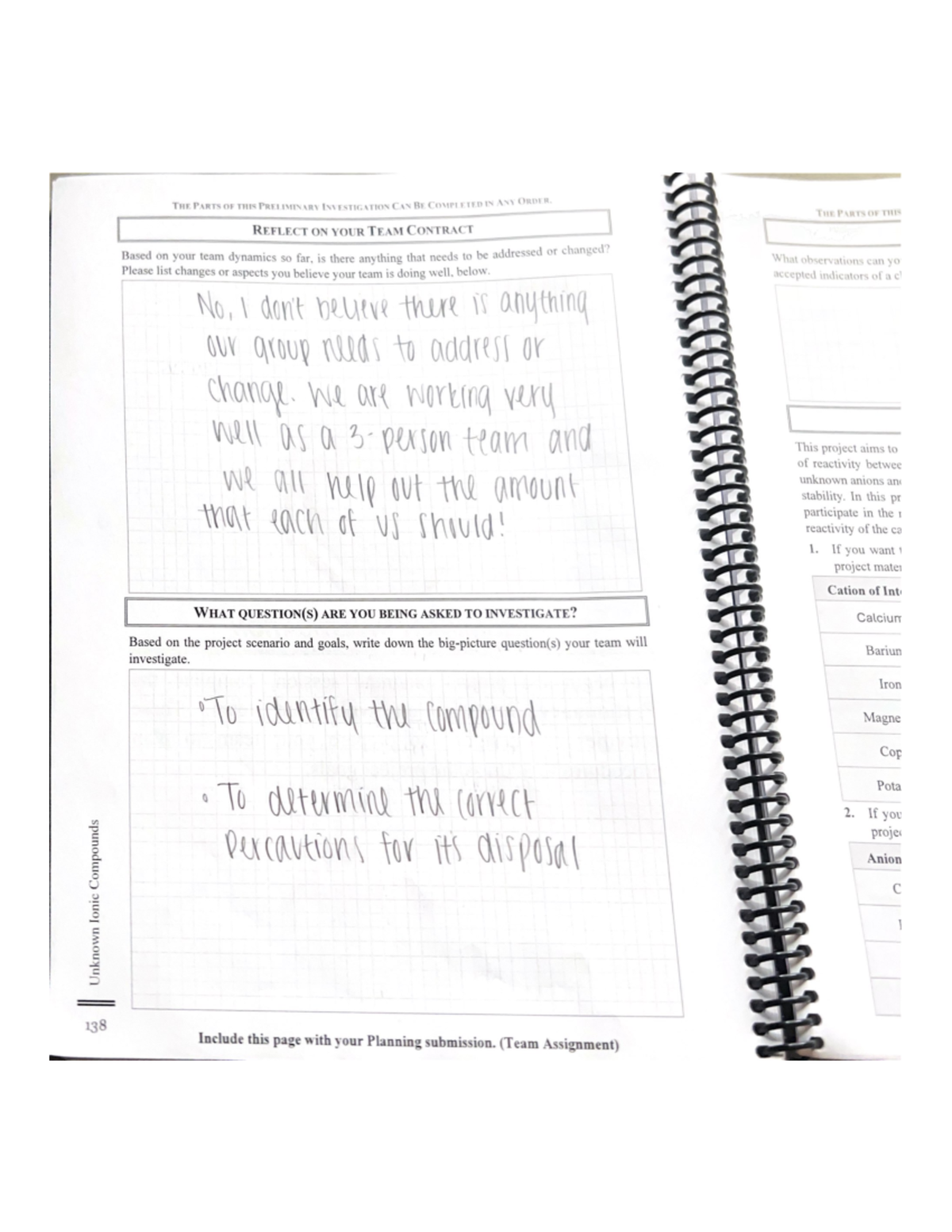 CEM 161 Final Exam: Identifying Unknown Ionic Compounds Analysis - Studocu