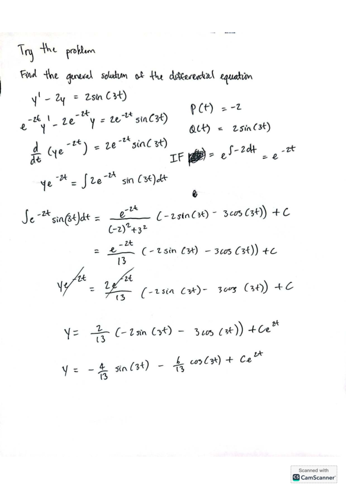 Differential Equation General Solution - Video Assignment 2 - Studocu
