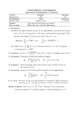 205 - Concordia - MATH - Studocu