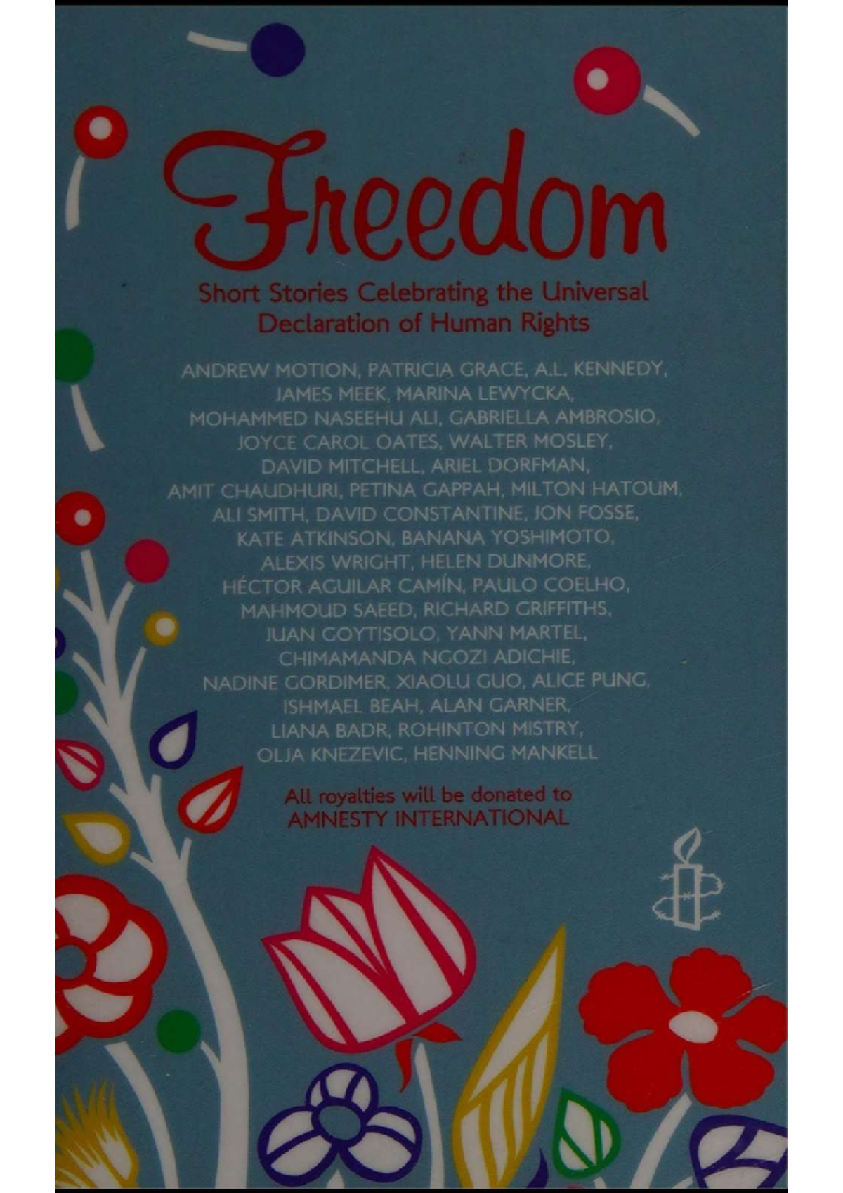 Lit. & Human Rights Unit-3, Short Stories & Poems - Freedom Short ...
