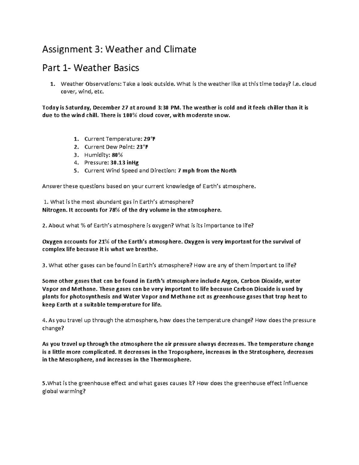 Assignment 3: Weather and Climate Basics and Köppen Classification ...