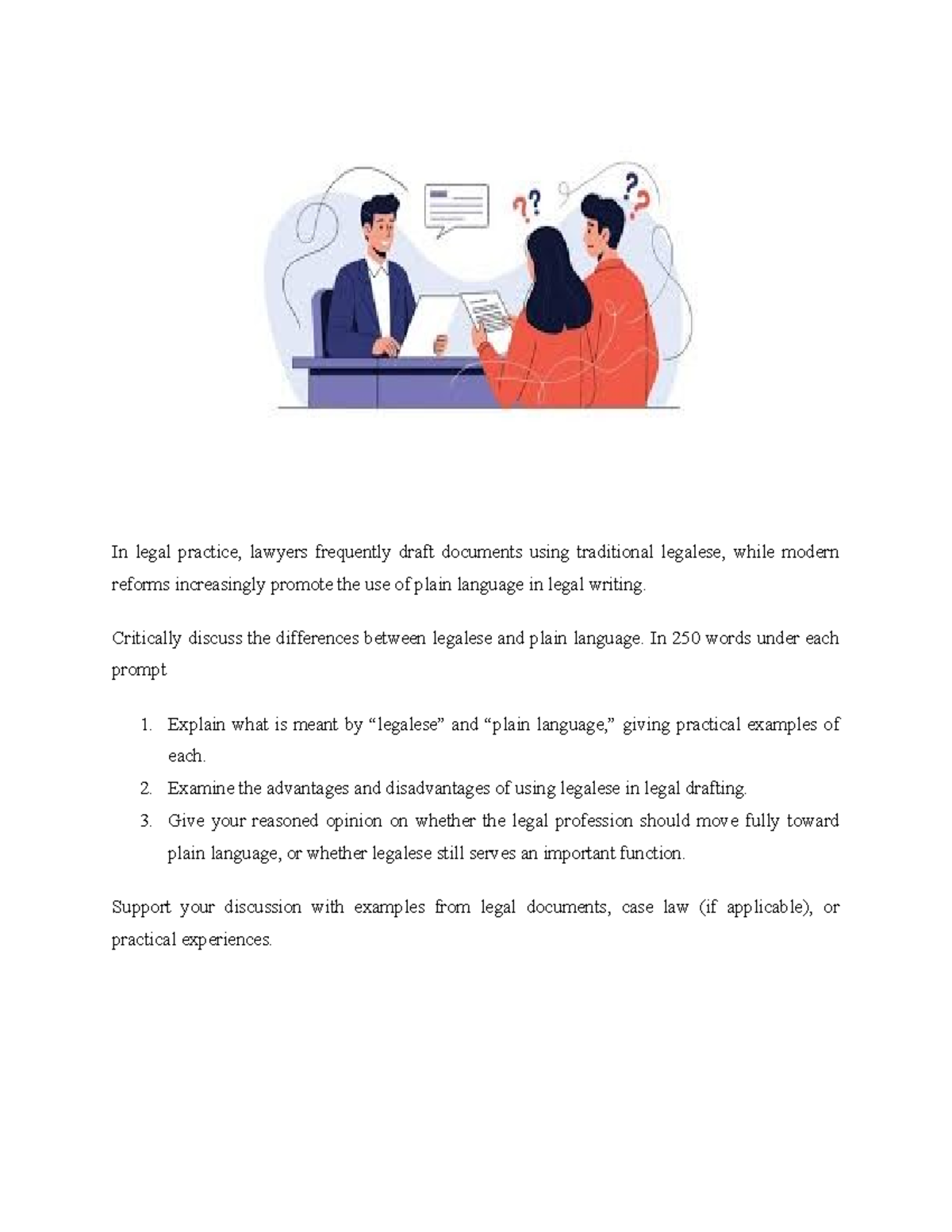 LGL 101: Legalese vs. Plain Language in Legal Writing Tutorial - Studocu
