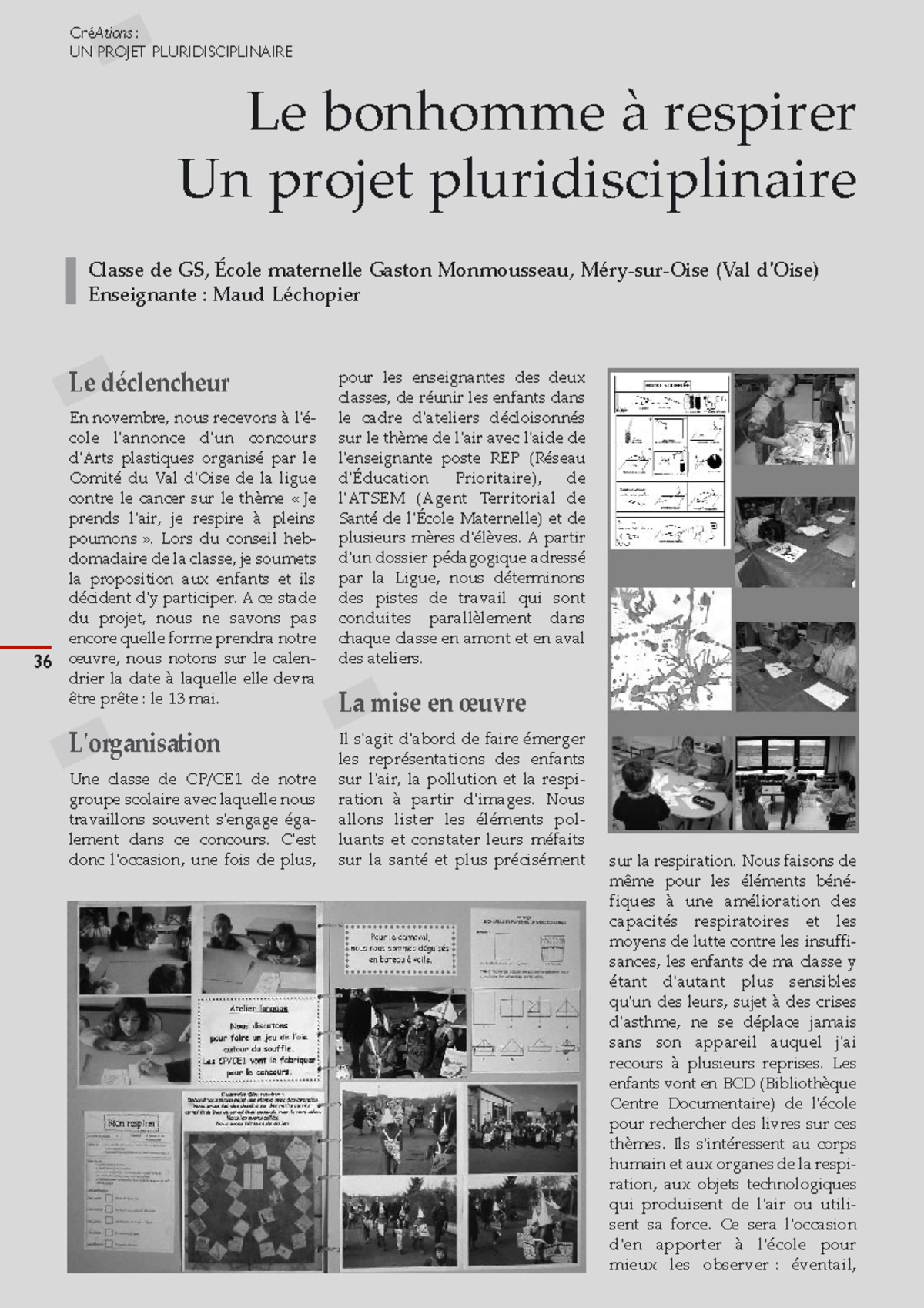 Article 3 Bonhomme a respirer - CréAtions : UN PROJET ...