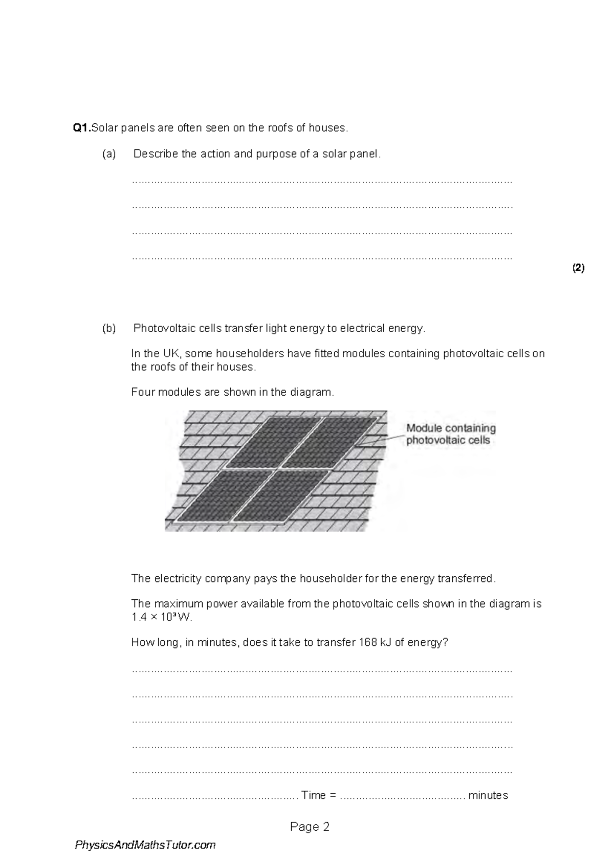 National & Global Energy Resources 2: QP Analysis and Exam Prep - Studocu