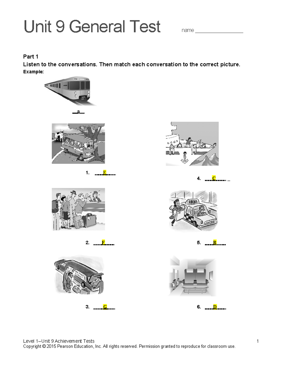 634687475 Top Notch 1 Unit 9 Assessment and Writing Test - Studocu