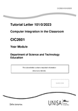 CIC2601 - Unisa - Computer integration in the classroom - Studocu