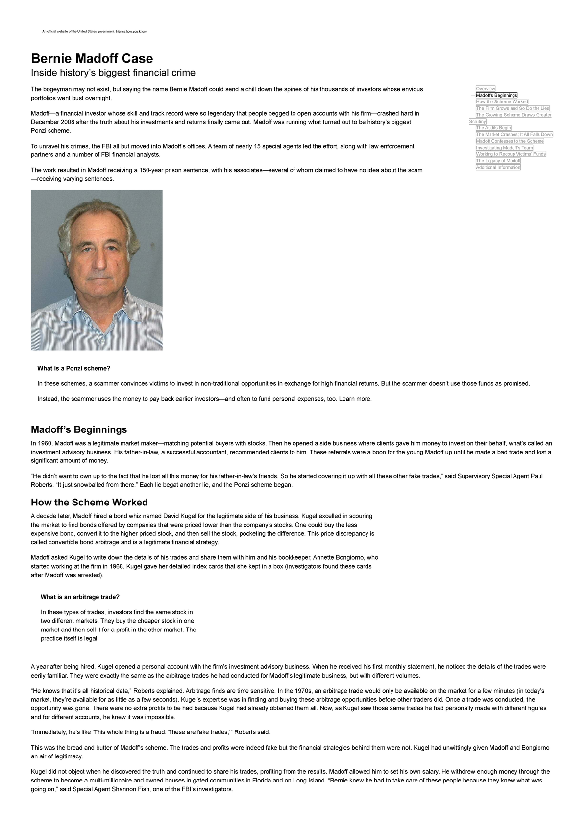 Bernie Madoff Case Study: Unraveling the Largest Ponzi Scheme - Studocu