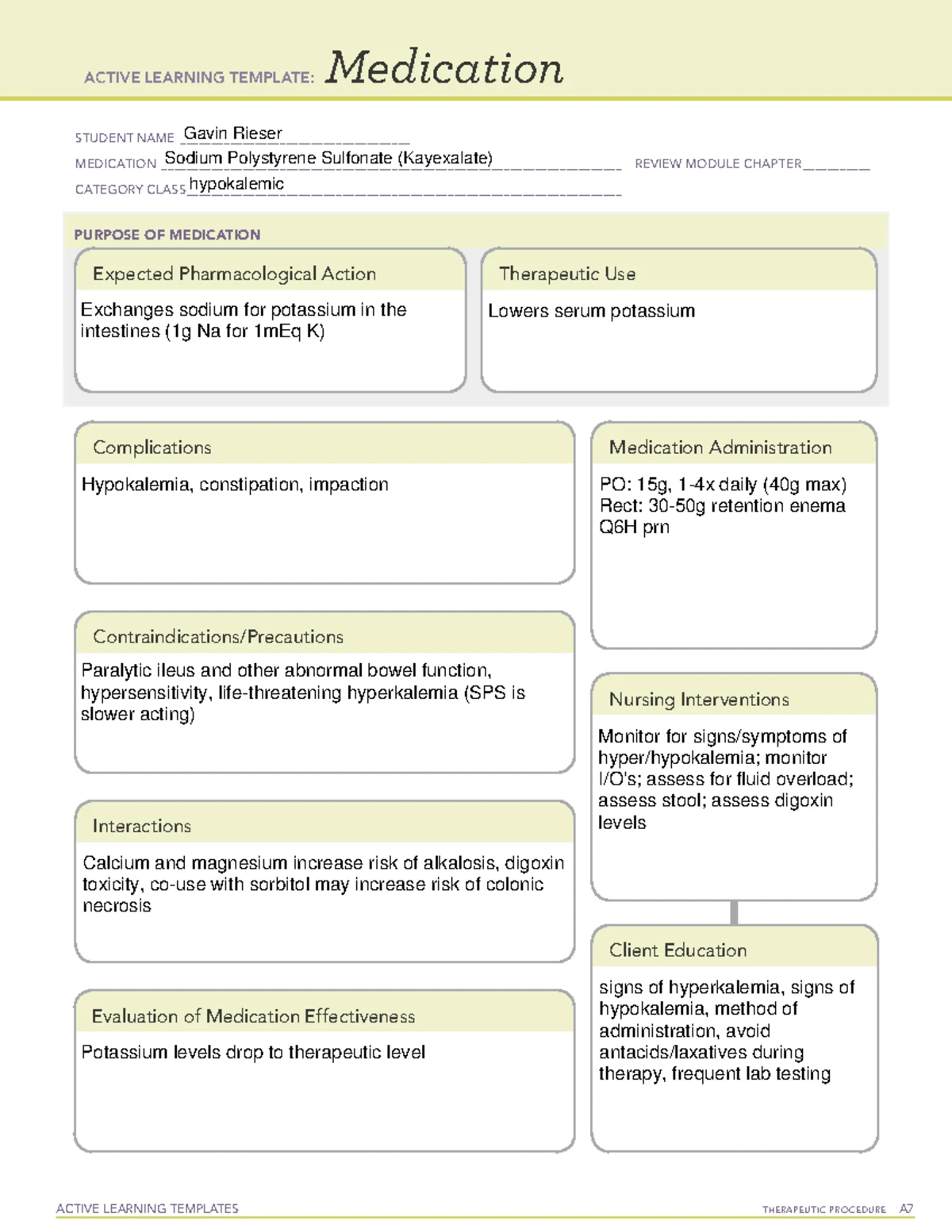 ATI system Disorder - Myocardial Infarction - ACTIVE LEARNING TEMPLATES ...