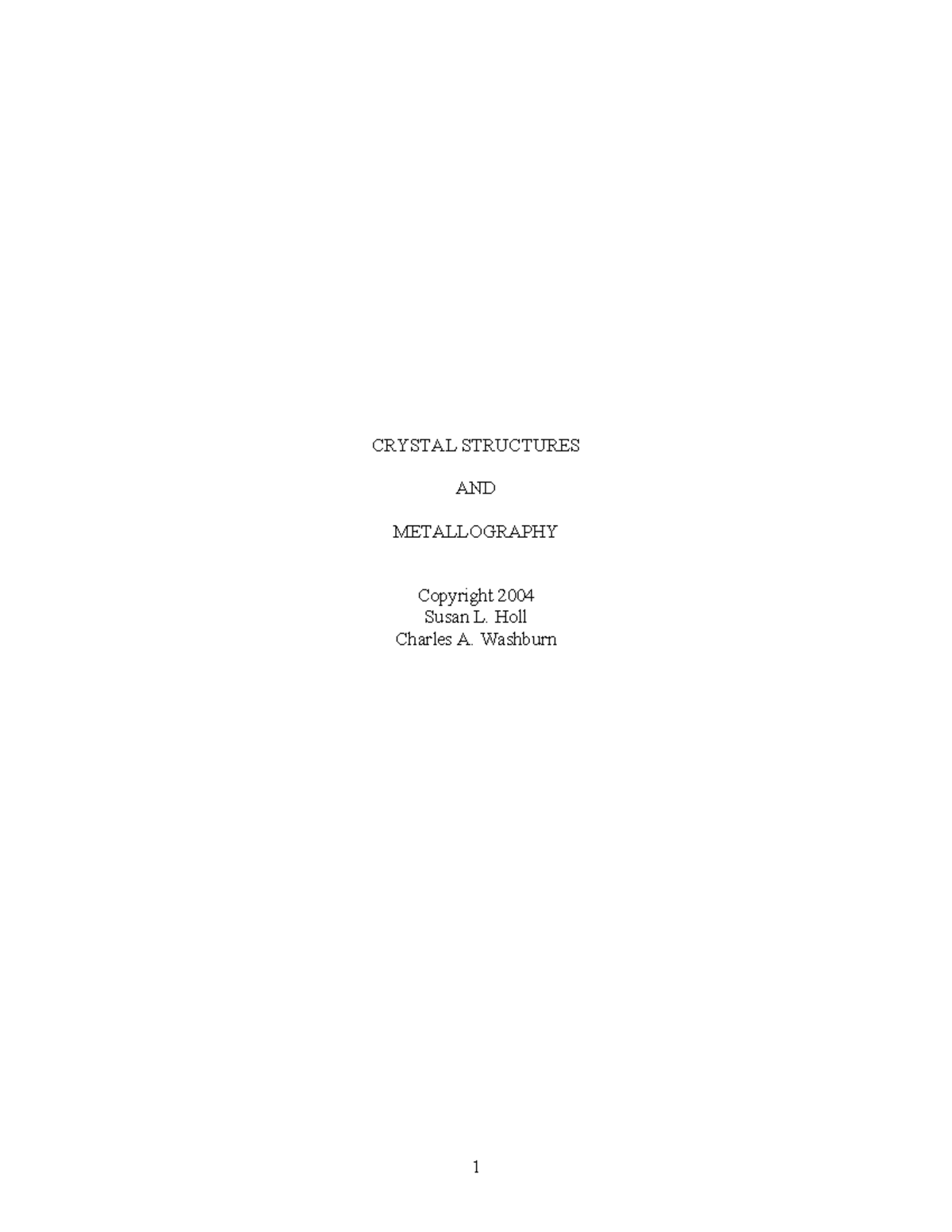 Crystal Structures & Metallography: Overview & Lab Procedures - Studocu