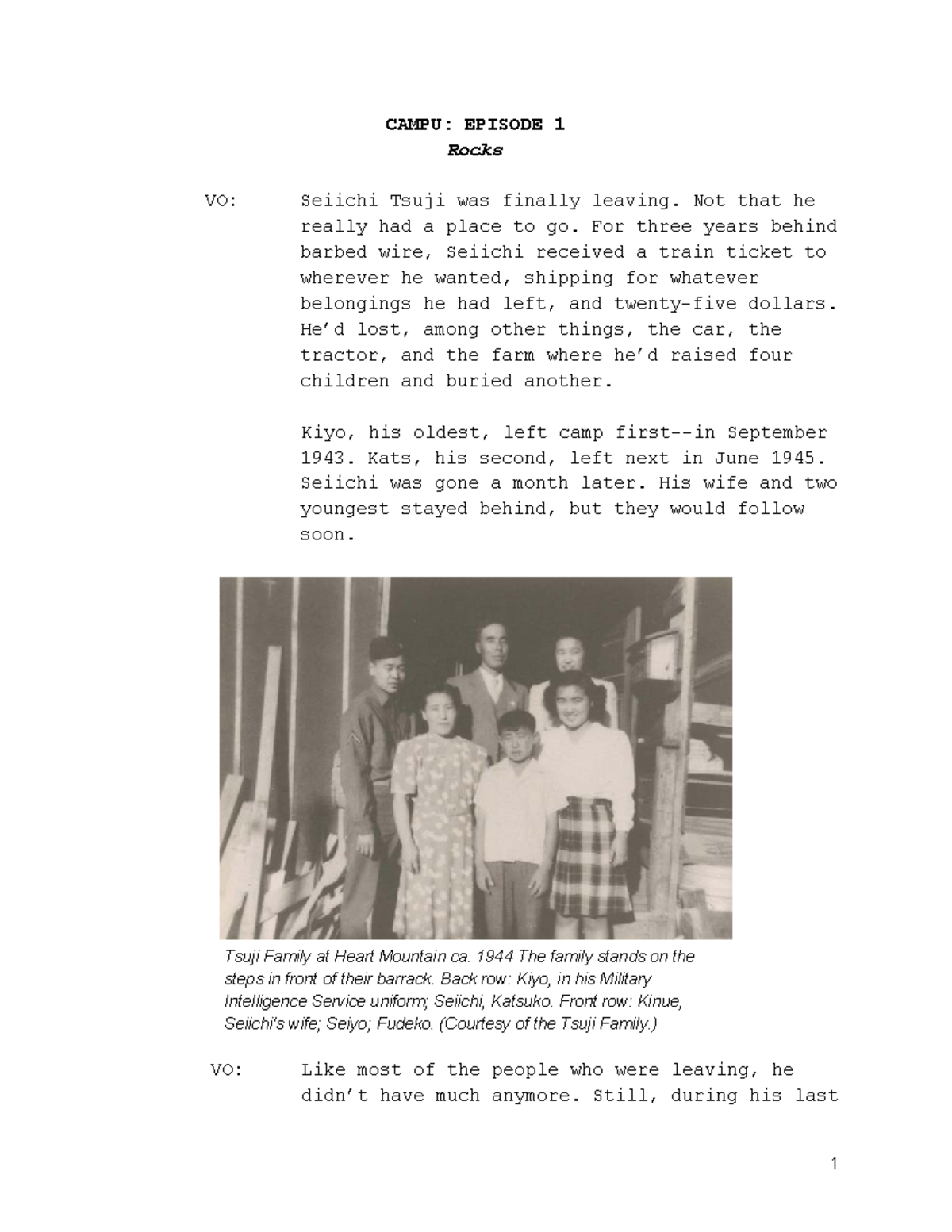 Exploring Memory and Loss: Seiichi Tsuji at Heart Mountain Camp - Studocu