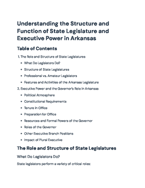 Understanding the Governor's Role and Powers in Arkansas Government ...