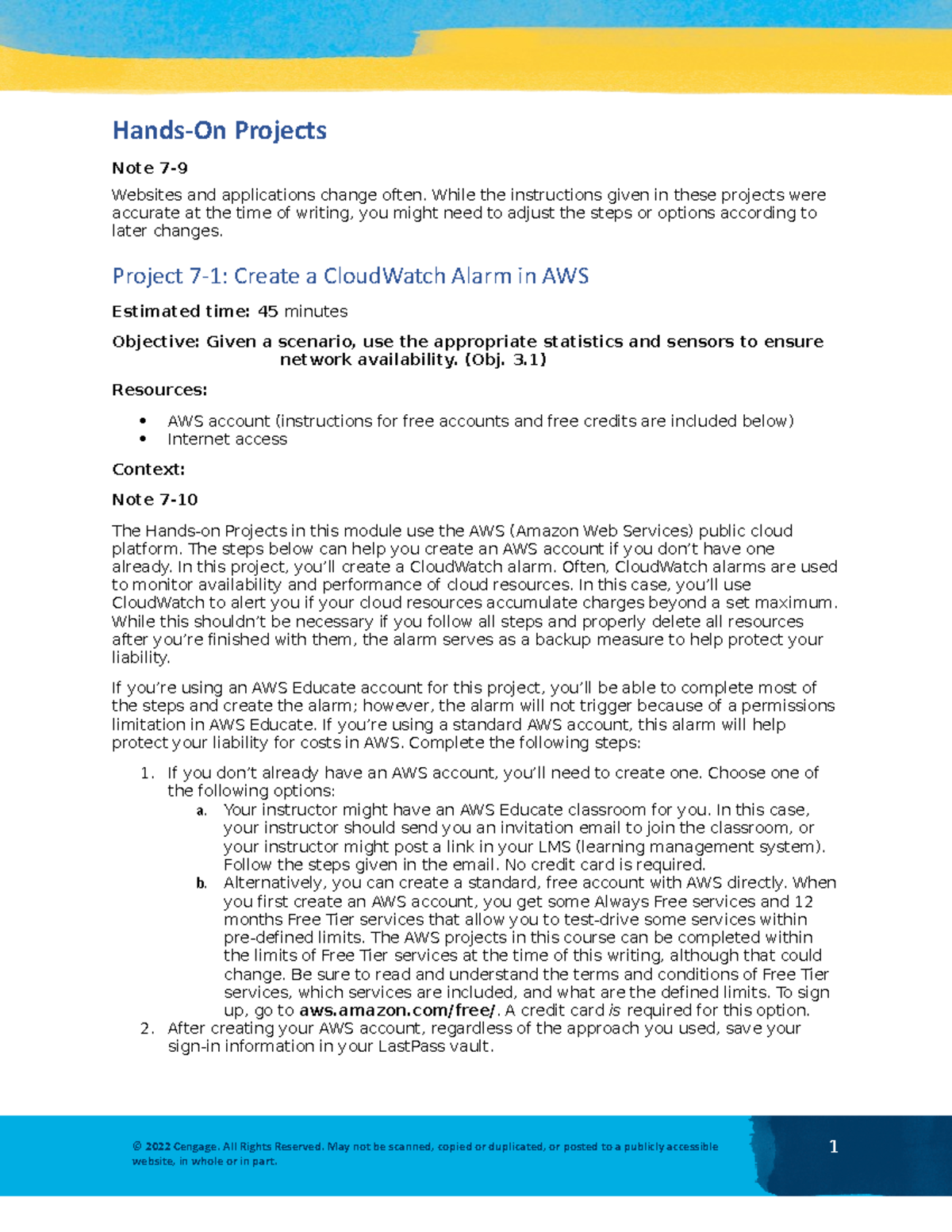 Module 7 Hands-On Projects - Hands-On Projects Note 7- Websites and ...