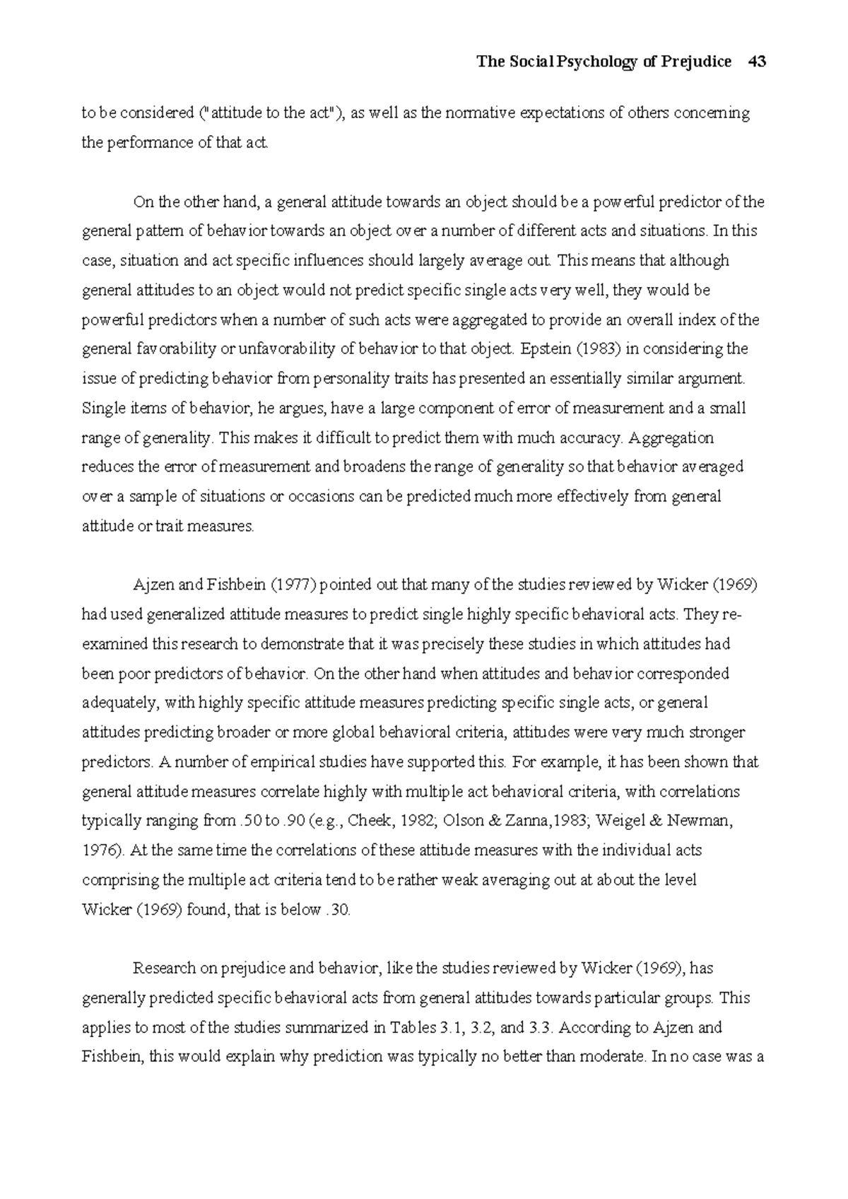 Lecture Notes on Social Psychology – Prejudice Analysis 33 - Studocu