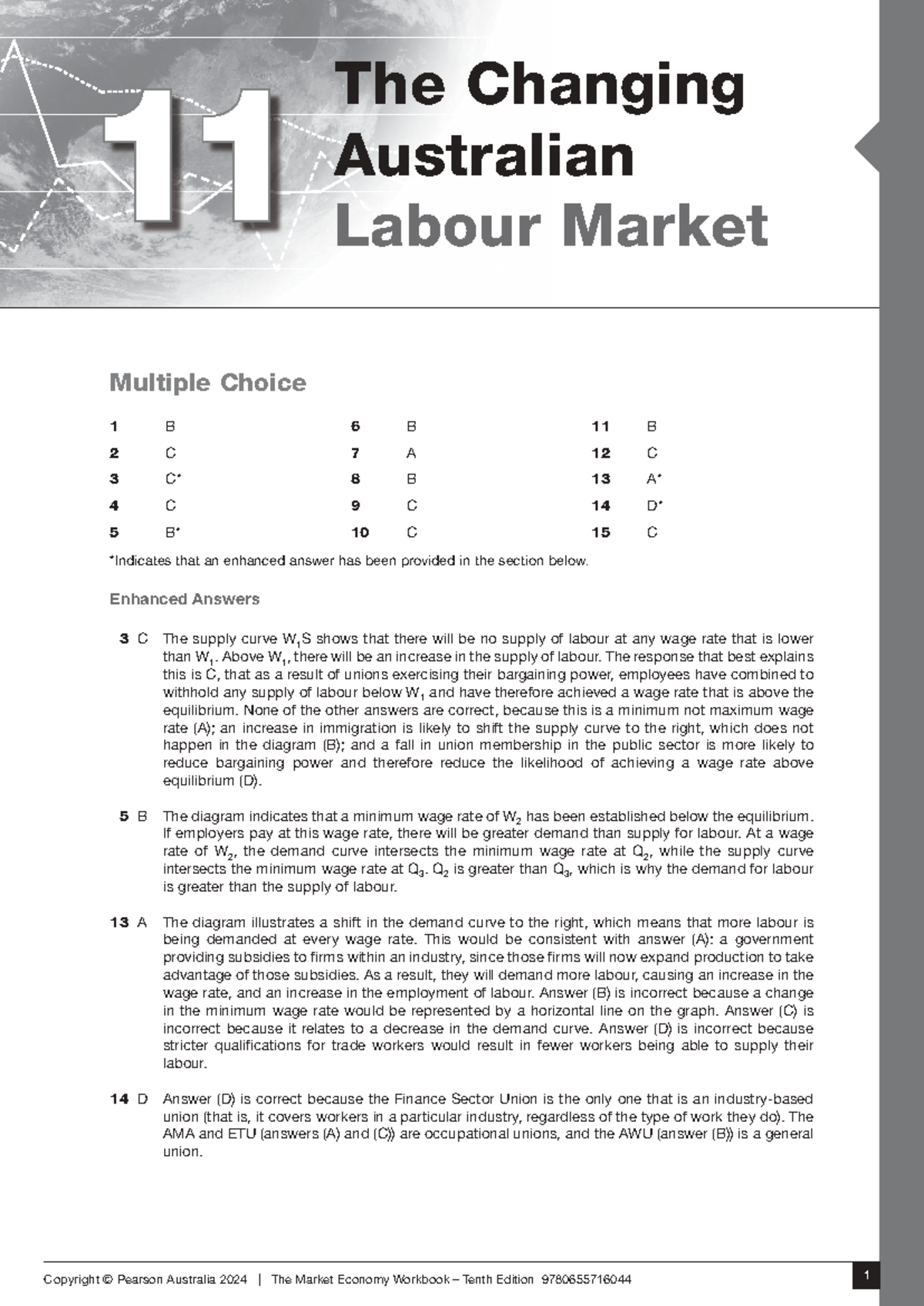 Chapter 11: The Changing Australian Labour Market - Summary & Answers ...