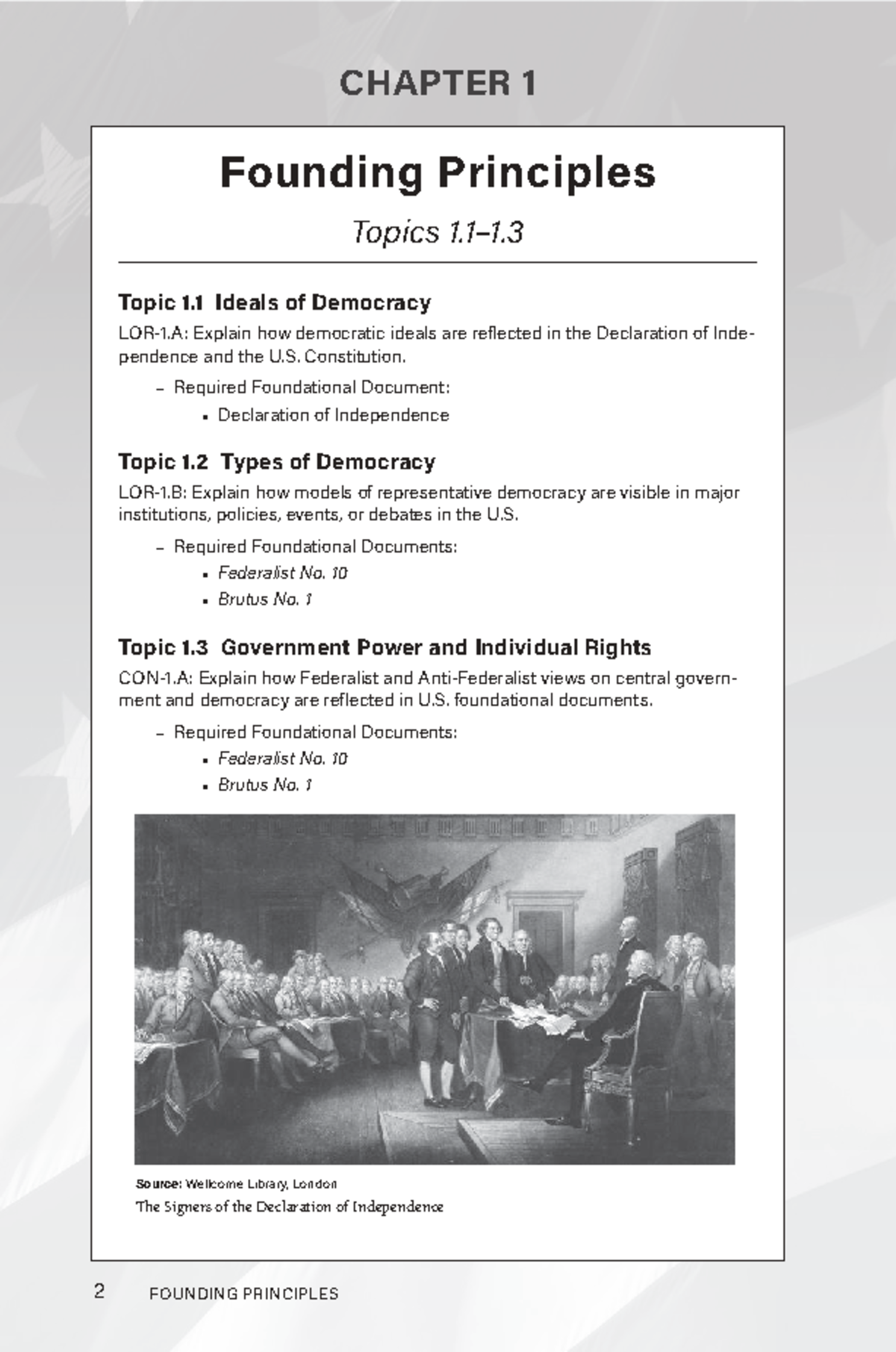 CHAPTER 1: Exploring Democratic Ideals in the U.S. Constitution and ...