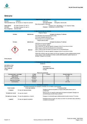 GHS Detergente ROMA - HDS - HOJA DE DATOS DE SEGURIDAD FÁBRICA DE JABÓN ...