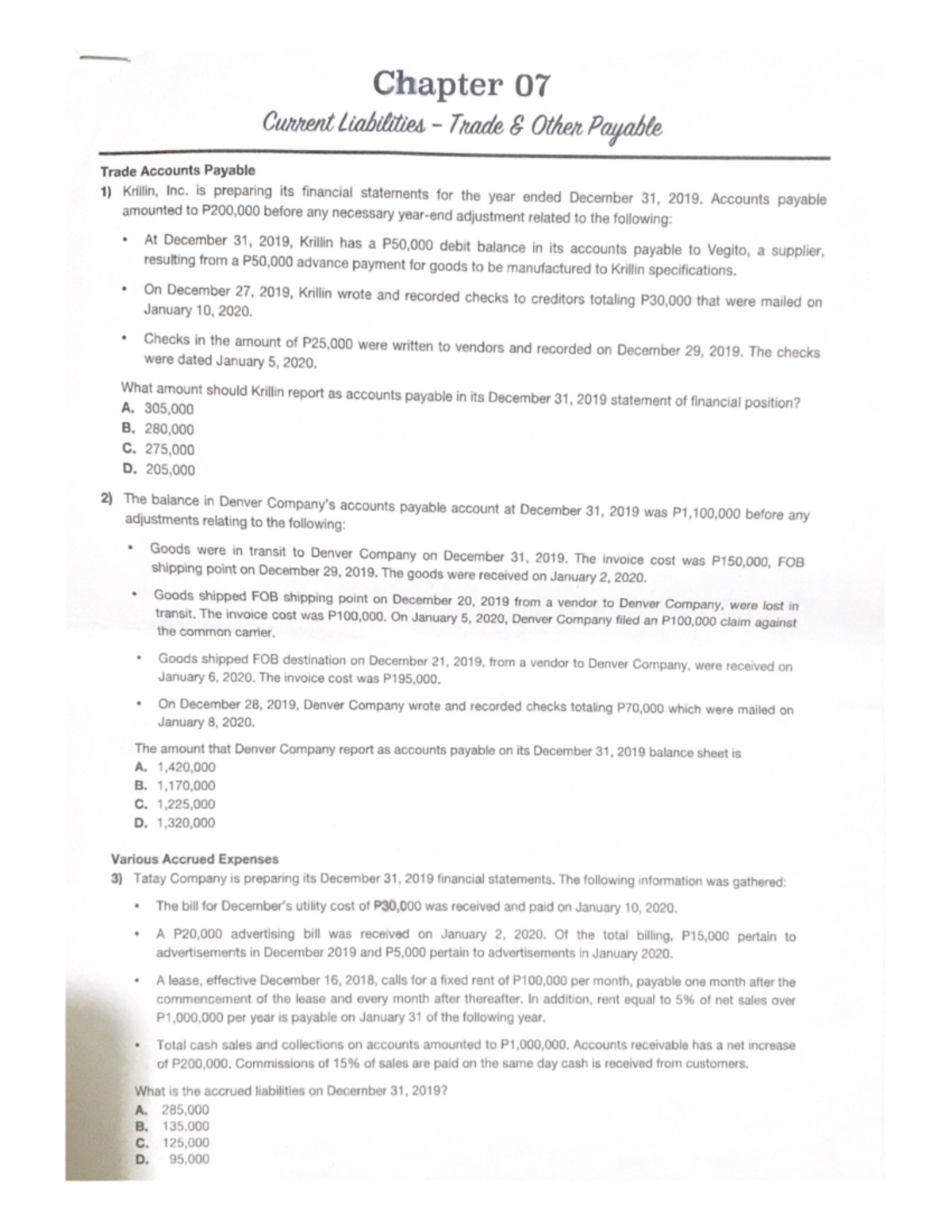 Chapter-07 - Auditing - Accounting - Studocu