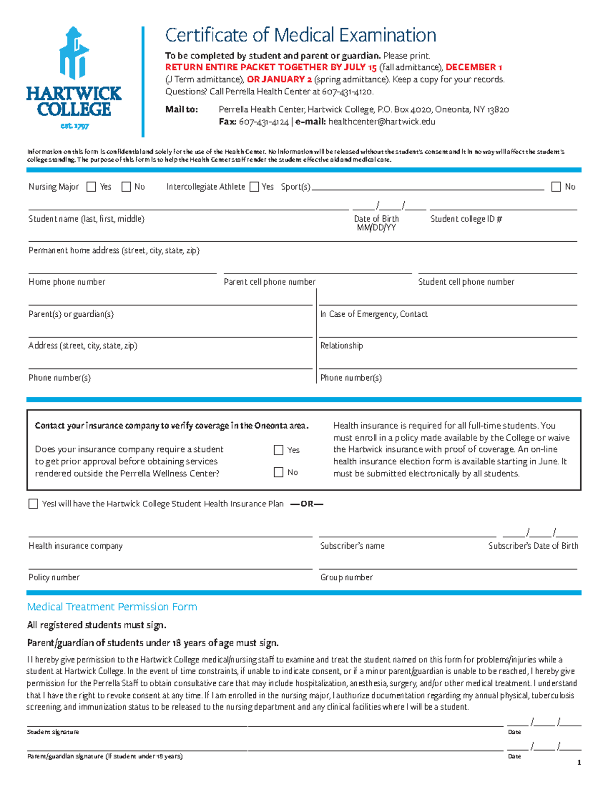 Health Forms 2023: Complete Packet for Nursing Majors - Studocu
