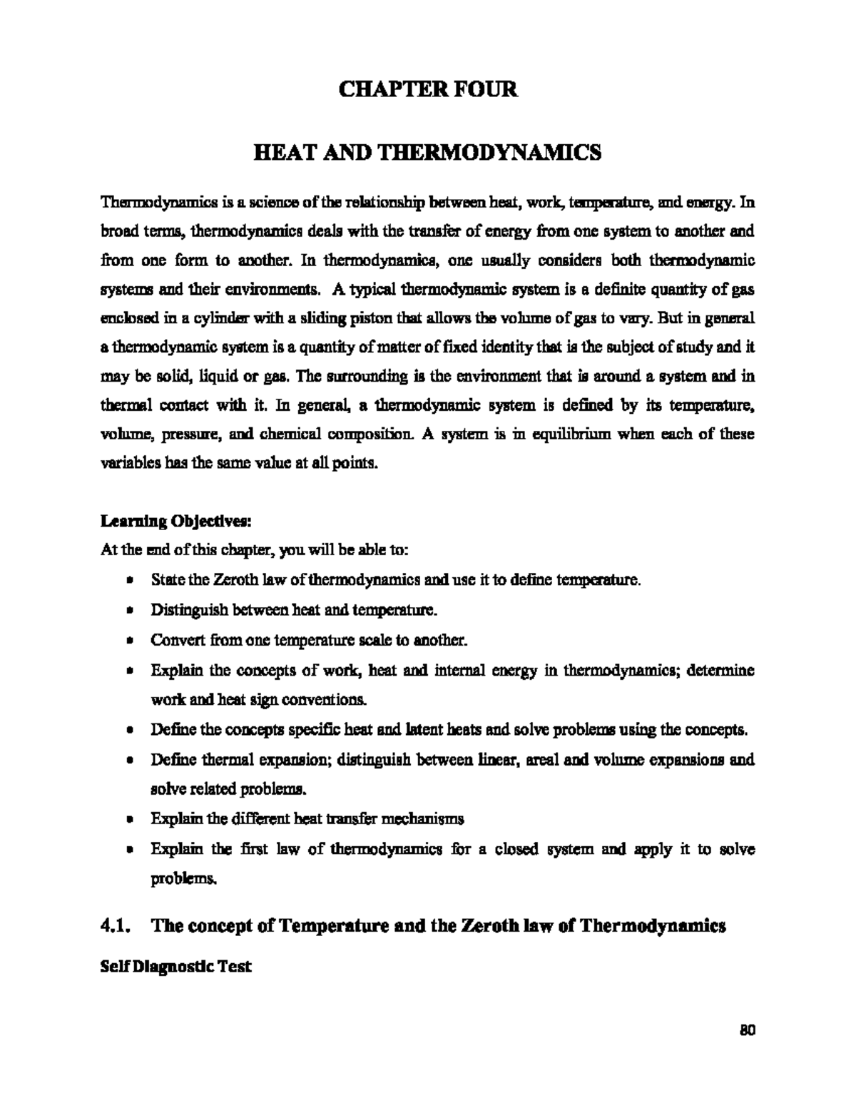 CHAPTER 4: HEAT AND THERMODYNAMICS (Thermodynamics Overview) - Studocu