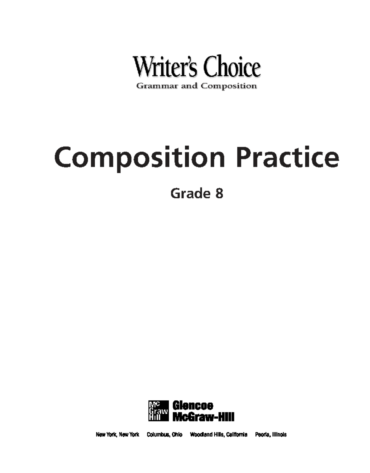 Year 8 Writing Practice: Composition Skills and Techniques - Studocu