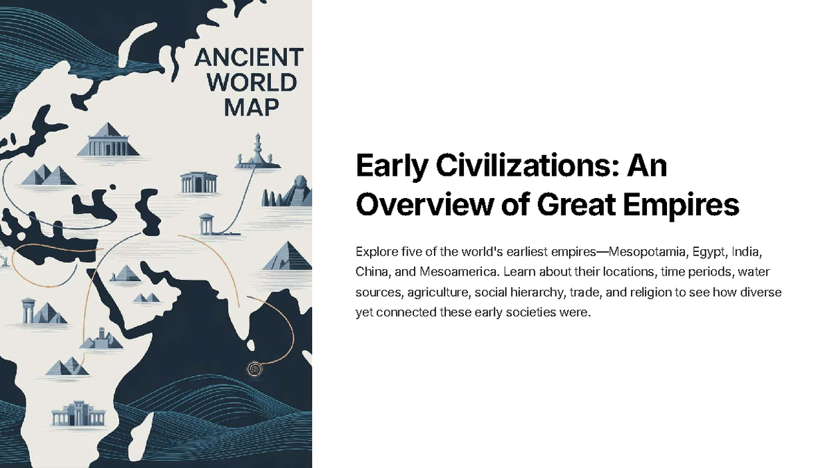 Early Civilizations: Overview of Great Empires (Hist 101) - Studocu