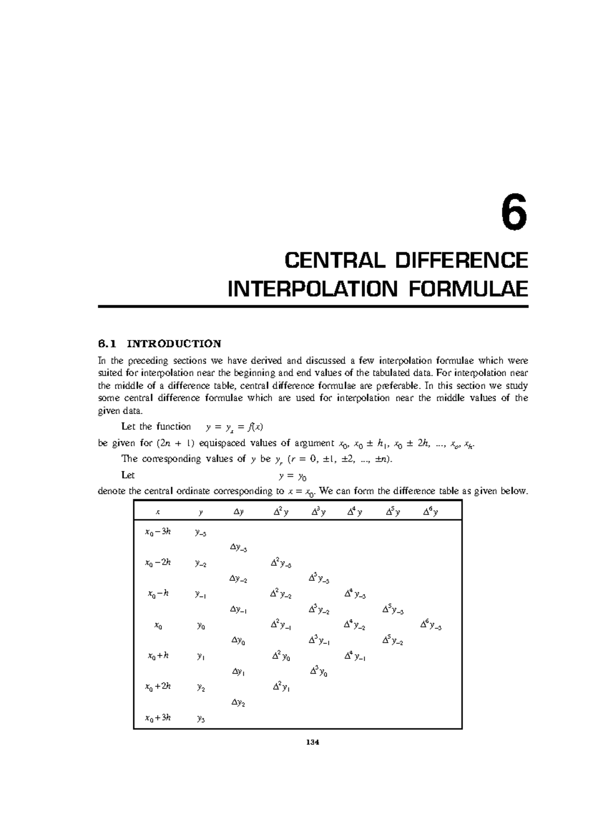 Numerical Analysis: Central Difference Interpolation Techniques - Studocu