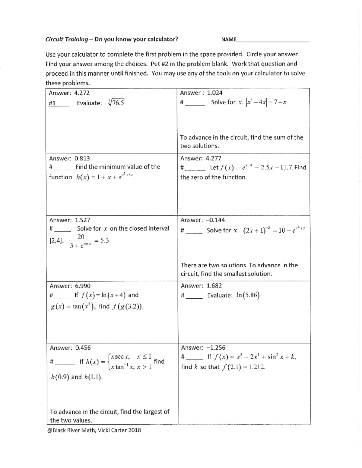 Calculator Circuit Training Exercises and Solutions - Studocu