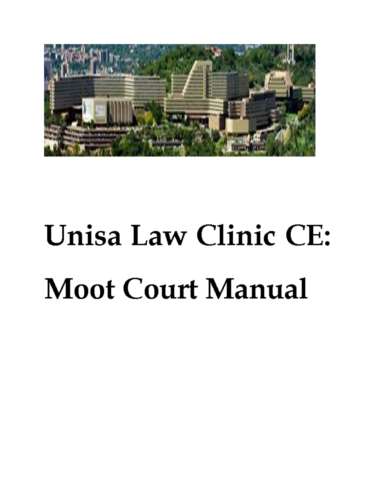 UNISA MOOT Manual: Essential Guide for Mock Trials and Competitions ...