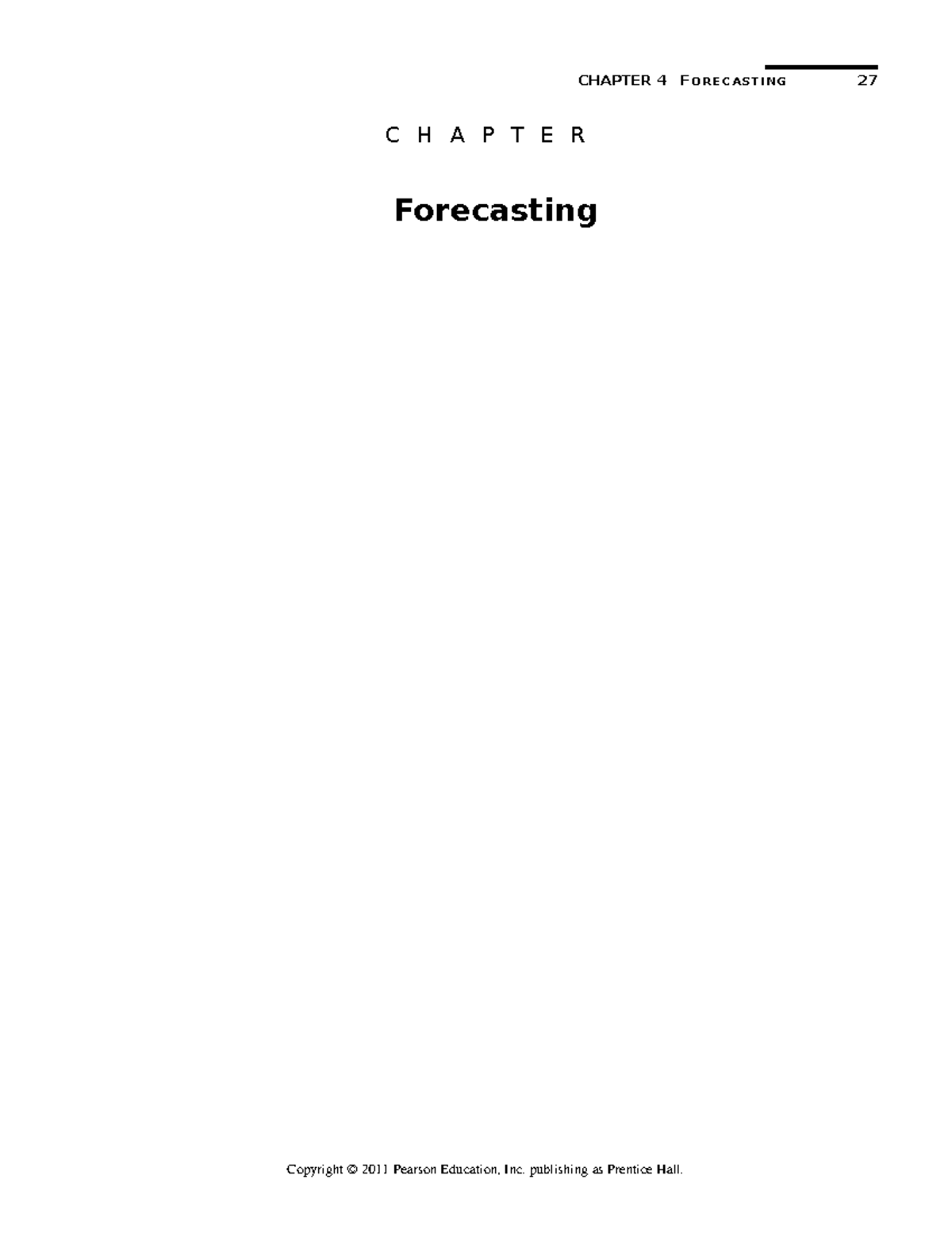 Chapter 4: Comprehensive Guide to Forecasting Solutions - Studocu