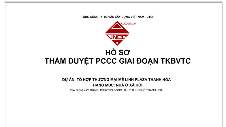 TỔ HỢP THƯƠNG MẠI MÊ LINH PLAZA THANH HÓA - HỒ SƠ THẨM DUYỆT VNCC - Studocu