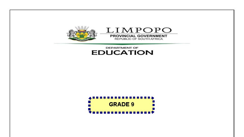 SS Grade 9 GEO Marking Guideline Term 4 2025 - Studocu