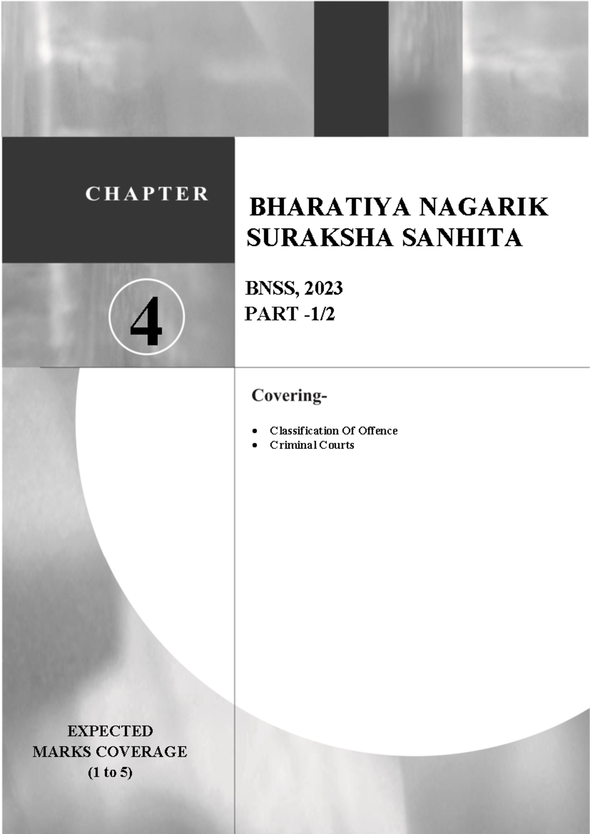 BNSS - Unit 4: Criminal Procedure & Offence Classification Overview ...