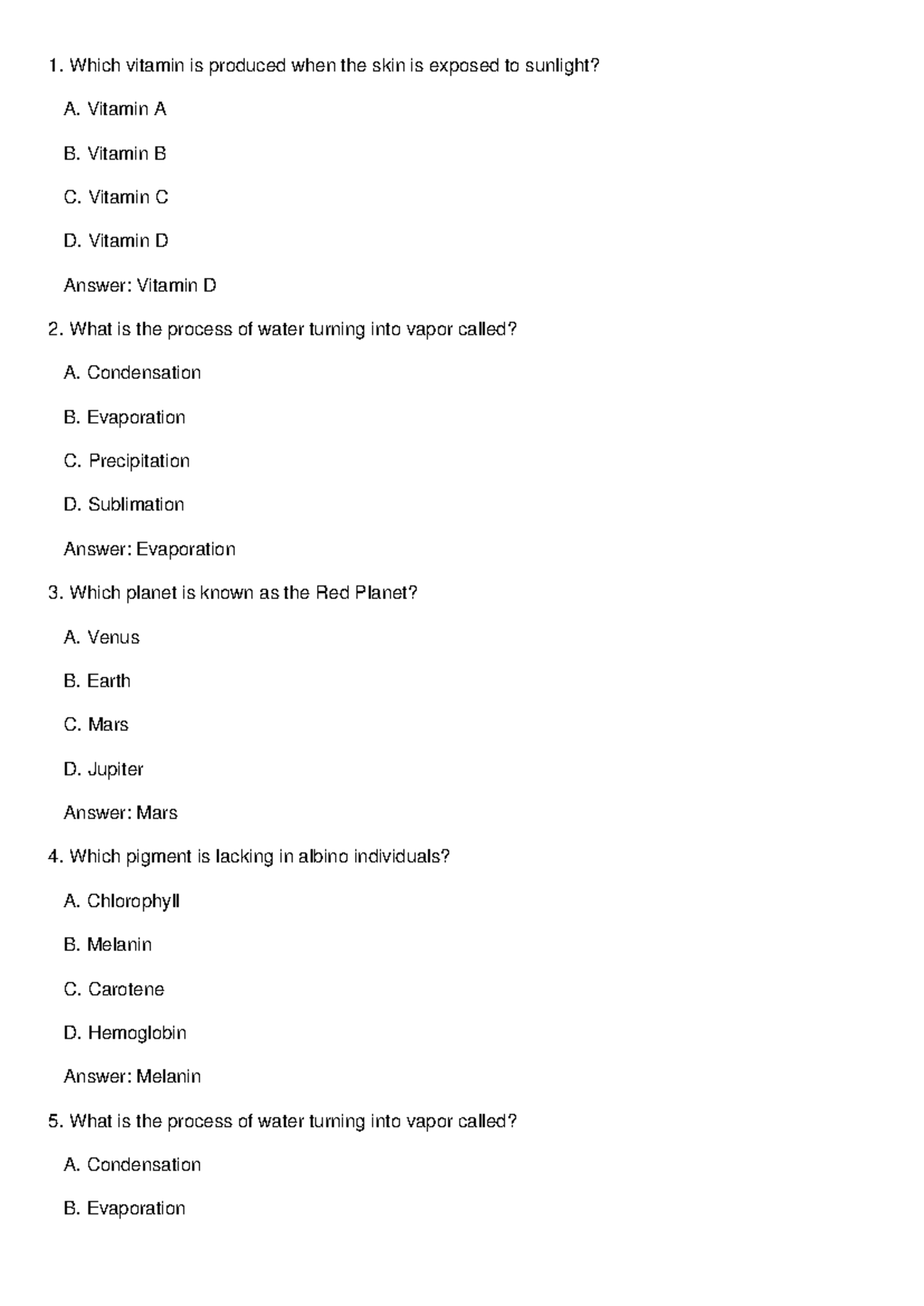 ASVAB Science Questions Part 1: Key Concepts and Answers - Studocu