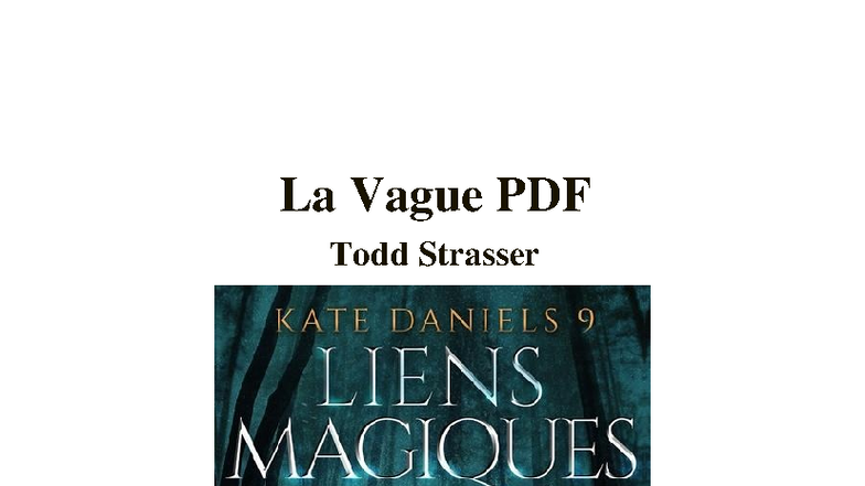 La Vague (Résumé) - Analyse des Dangers de la Conformité - Studocu