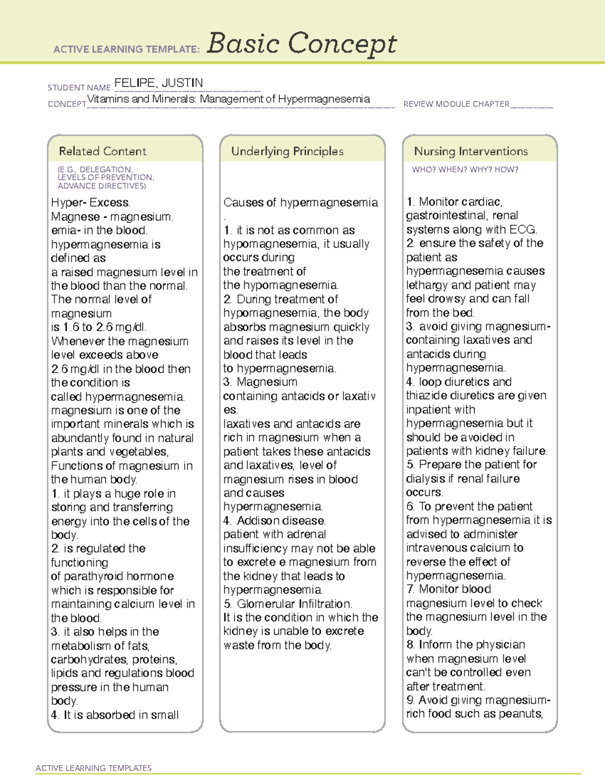 Basic Concept blank - lecture - ACTIVE LEARNING TEMPLATES Basic Concept ...