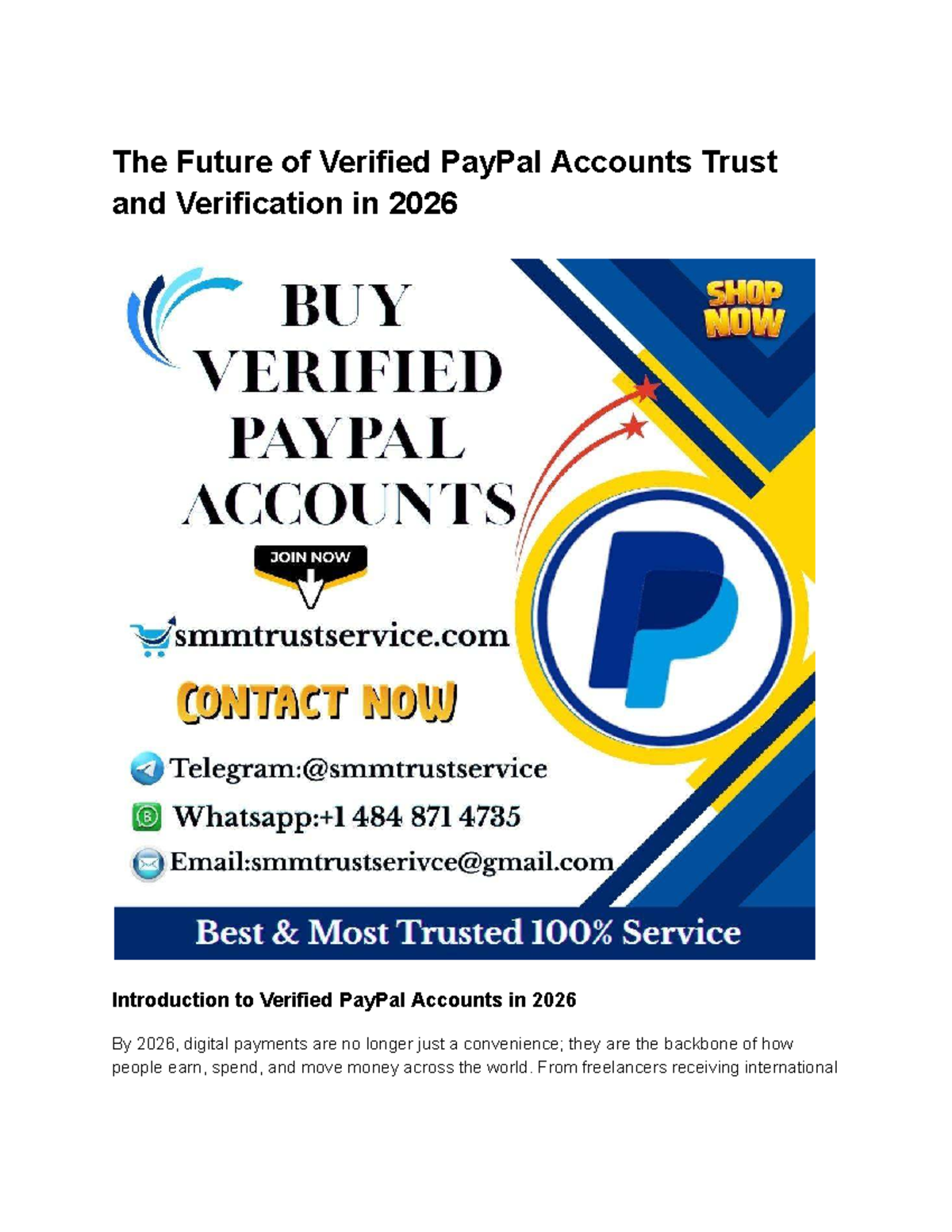 5 Key Benefits of Verified PayPal Accounts in 2026 - Studocu