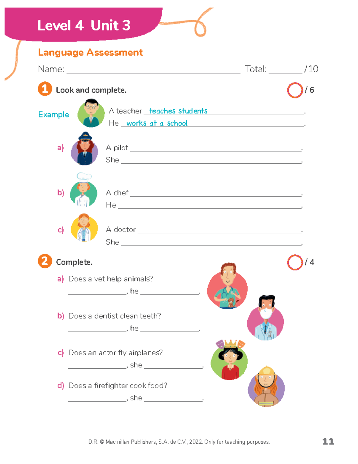 HC2E-Assm Pack Level 4 - Unit 3 Language Assessment Guide - Studocu