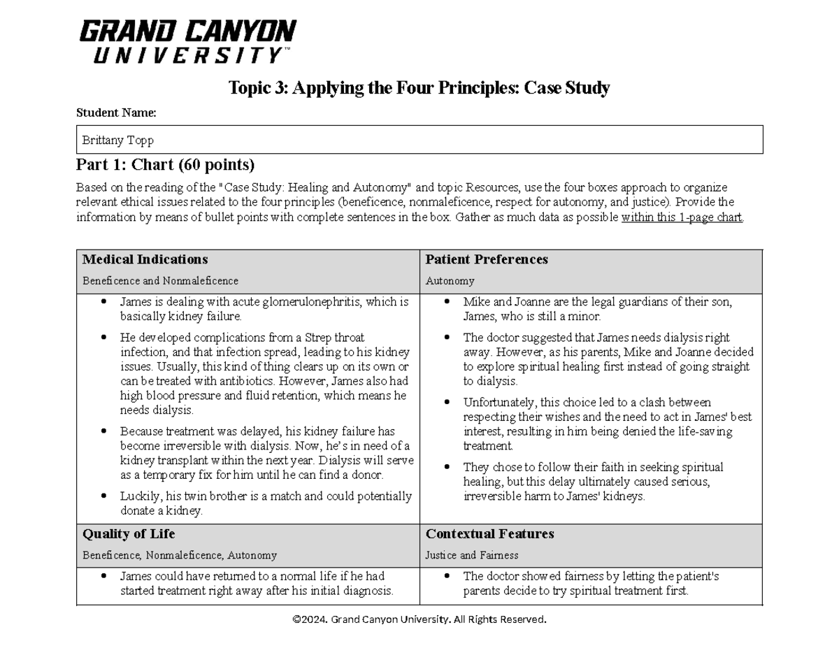 BTopp Applying Four Principles Case Study 020925 - Topic 3: Applying the Four Principles: Case ...